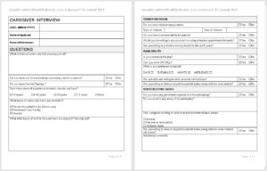 Caregiver Interview Template – Hire Private Caregiver